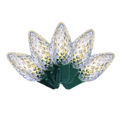 Enchanted Forest® LED Vivid 70-Light Warm White Faceted C9 Christmas ...