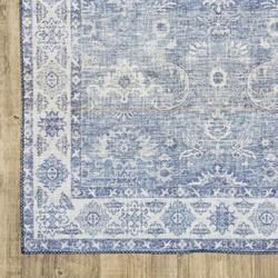 HomeRoots Felicity Blue And Grey Oriental 8' x 10' Area Rug at Menards®