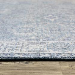HomeRoots Felicity Blue And Grey Oriental 8' x 10' Area Rug at Menards®