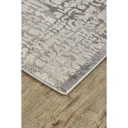 HomeRoots Felicity Gray And Ivory Abstract 8' x 11' Area Rug at Menards®