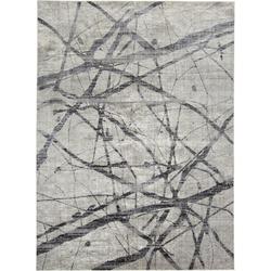 HomeRoots Felicity Taupe Gray And Ivory Abstract 7' x 10' Area Rug at ...