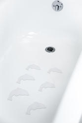 Exquisite White Dolphin Non-Slip Bathtub Treads - 12 Count at Menards®