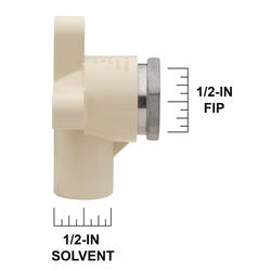 Homewerks™ 1/2" Solvent x FIP CPVC Drop Ear Elbow at Menards®