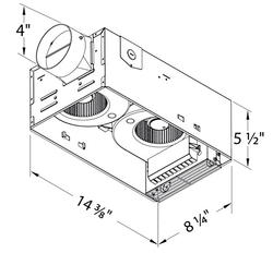 Delta Breez 80 CFM Ceiling Exhaust Bath Fan with Heater and LED Light ...