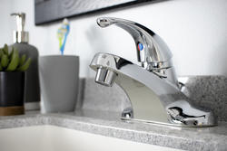 Plumb Works® 4 in. Centerset Single Handle Bathroom Faucet - Chrome at ...