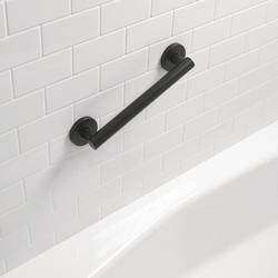 Homewerks™ 9" x 1-1/4" Matte Black Modern Decorative Grab Bar at Menards®