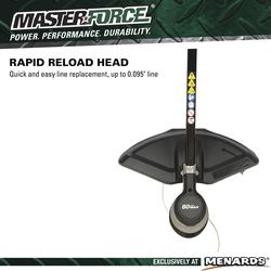 Masterforce® 80-Volt Brushless Cordless 16" String Trimmer at Menards®