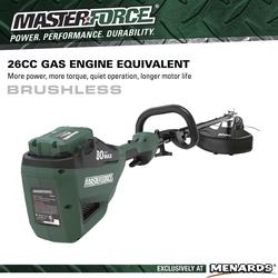 Masterforce® 80-Volt Brushless Cordless 16" String Trimmer - Attachment ...