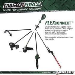 Masterforce® 80-Volt Brushless Cordless 16" String Trimmer - Attachment ...