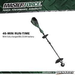 Masterforce® 80-Volt Brushless Cordless 16" String Trimmer - Attachment ...