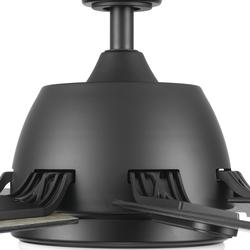 Patriot Lighting® Regency Park 56" Matte Black Indoor/Outdoor LED ...