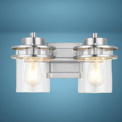Patriot Lighting® Joska Brushed Nickel 2-Light Vanity Light at Menards®
