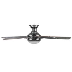 Patriot Lighting® Ogun 52" Gunmetal Indoor LED Ceiling Fan with Remote ...