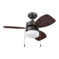 Patriot Lighting™ Gibson Street 30" Bronze Indoor LED Ceiling Fan at ...