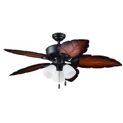 Patriot Lighting™ Sonesta IV 52" Iron Indoor/Outdoor LED Ceiling Fan at ...