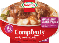 Hormel® Compleats® Meatloaf & Gravy with Mashed Potatoes Microwave Meal ...