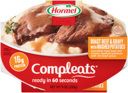 Hormel® Compleats® Roast Beef & Gravy with Mashed Potatoes Microwave ...