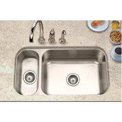 Houzer® Elite® Undermount 31-1/2" Stainless Steel Double Bowl Kitchen ...