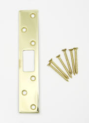 Ultra Hardware™ 6" Polished Brass Security Strike Plate at Menards®