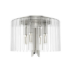 Hunter® Gatz Brushed Nickel 4-Light Flush Mount Ceiling Light at Menards®