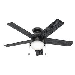 Hunter® Aegis 48" Matte Black Indoor 2-Light Ceiling Fan at Menards®