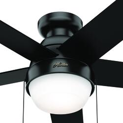 Hunter® Aegis 48" Matte Black Indoor 2-Light Ceiling Fan at Menards®