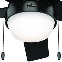 Hunter® Aegis 48" Matte Black Indoor 2-Light Ceiling Fan at Menards®
