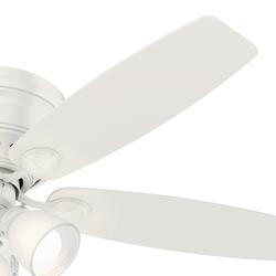Hunter® Low Profile 52" Fresh White Indoor 3-Light Ceiling Fan at Menards®