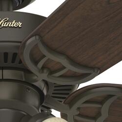 Hunter® Quiet Breeze 44" New Bronze Indoor 3-Light Ceiling Fan at Menards®