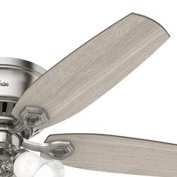 Hunter® Builder 52" Brushed Nickel Indoor 3-Light Ceiling Fan at Menards®