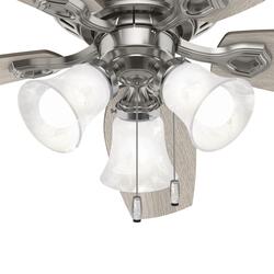 Hunter® Builder 52" Brushed Nickel Indoor 3-Light Ceiling Fan at Menards®