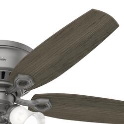Hunter® Builder 52" Matte Silver Indoor 3-Light Ceiling Fan at Menards®