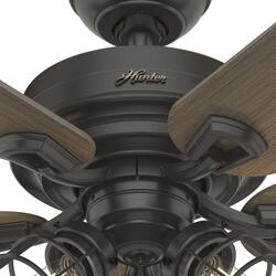 Hunter® Lantern View 52" Noble Bronze Indoor/Outdoor 3-Light Ceiling ...