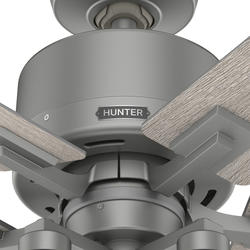 Hunter® HunterExpress® Techne 52" Matte Silver Indoor 4-Light Smart ...