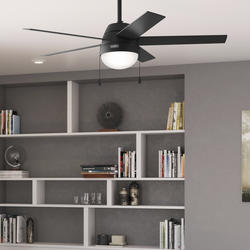Hunter® Anslee 52" Matte Black Indoor 2-Light Ceiling Fan at Menards®