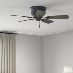 Hunter® Low Profile® IV 42" Matte Black Indoor Ceiling Fan at Menards®