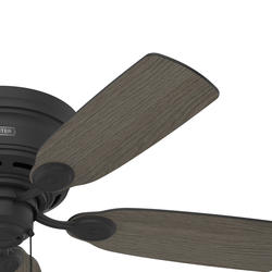 Hunter® Low Profile® IV 42" Matte Black Indoor Ceiling Fan at Menards®