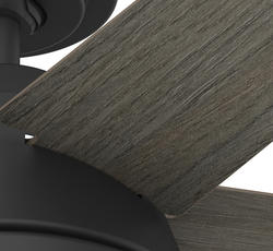 Hunter® Burroughs 52" Matte Black Indoor 2-Light Ceiling Fan at Menards®