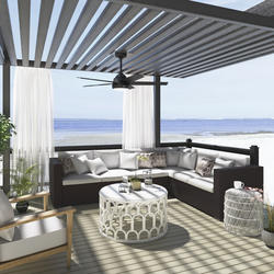 Hunter® Skyflow 52" Indoor/Outdoor LED Ceiling Fan with Wall Control at ...