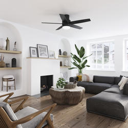 Hunter® Edam 52" Matte Black Indoor 2-Light Ceiling Fan with Remote at ...