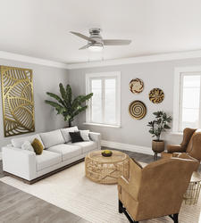 Hunter® Belafonte 44" Brushed Nickel Indoor 2-Light Ceiling Fan at Menards®