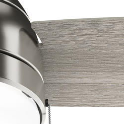 Hunter® Belafonte 44" Brushed Nickel Indoor 2-Light Ceiling Fan at Menards®