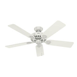 Hunter® Pro's Best Five Minute Fan 52" White Indoor 2-Light Ceiling Fan ...