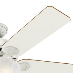 Hunter® Pro's Best Five Minute Fan 52" White Indoor 2-Light Ceiling Fan ...