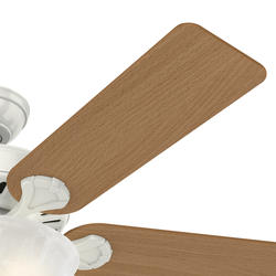 Hunter® Pro's Best Five Minute Fan 52" White Indoor 2-Light Ceiling Fan ...