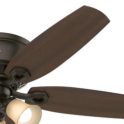 Hunter® Builder 52" Low Profile® New Bronze Indoor LED Ceiling Fan at ...