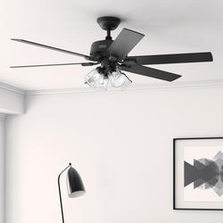 Hunter® HunterExpress® Marsac 60" Matte Black Indoor 4-Light Ceiling ...