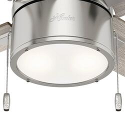 Hunter® Beck 52" Brushed Nickel Indoor 2-Light Ceiling Fan at Menards®