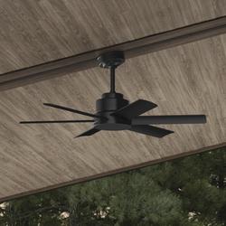 Hunter Kennicott 44 Matte Black Indoor Outdoor Ceiling Fan At Menards