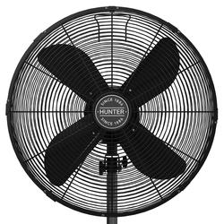 Hunter® 16" Matte Black Oscillating Pedestal Fan at Menards®